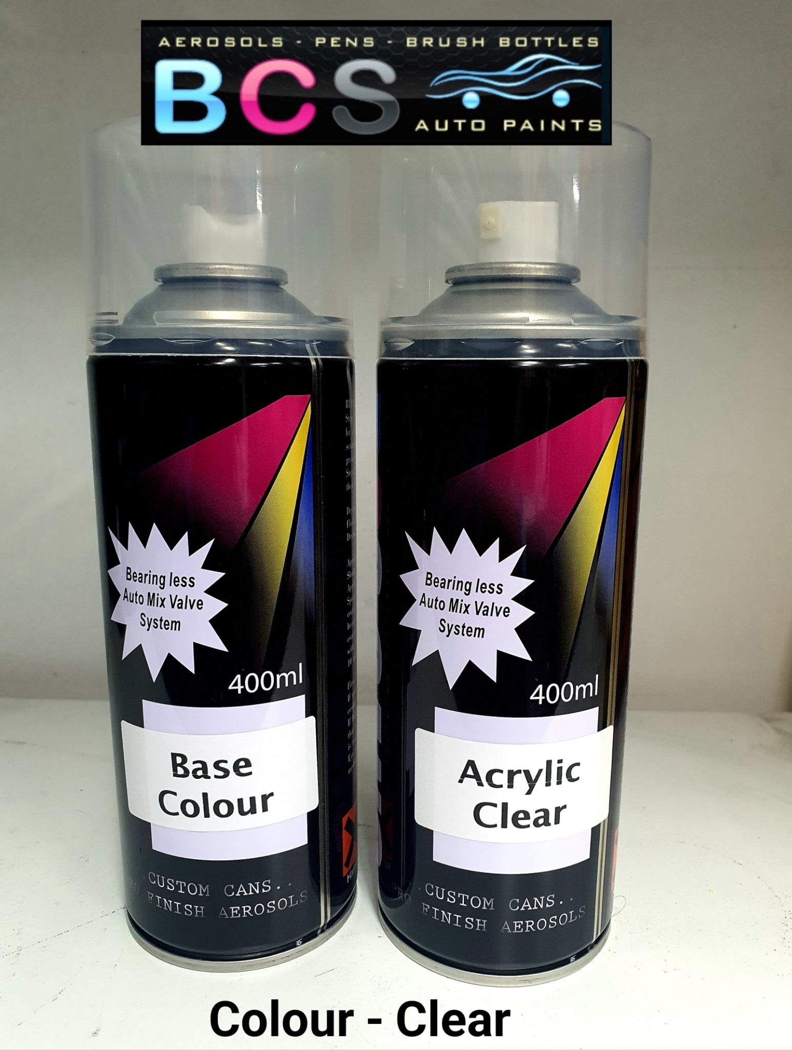 Clear & Base Colour 400ml Aerosol Spray Paint – BCSAutoPaints