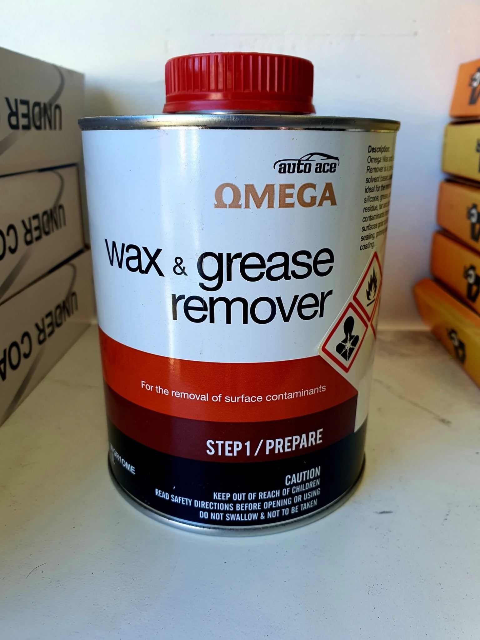 1 litre Omega Wax & Grease Remover – BCS Auto Paints